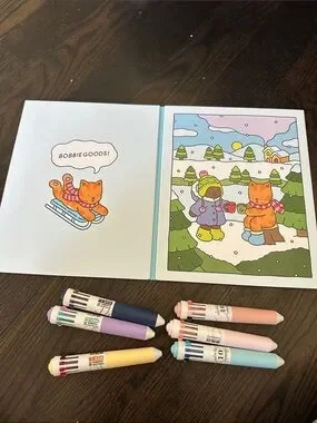 languo | Office | New Bobbie Goods Cozy Coloring Drawing Book With Six ...